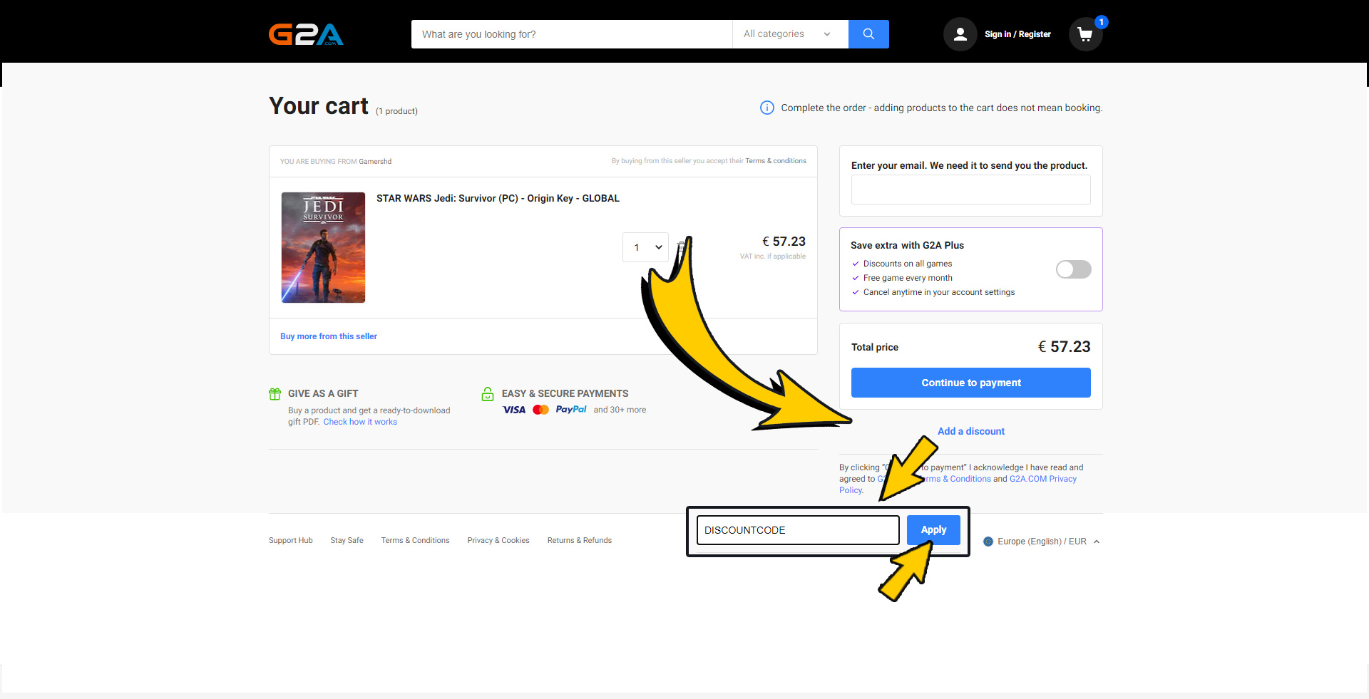 Wie man seine G2A Geschenkkarte verwendet