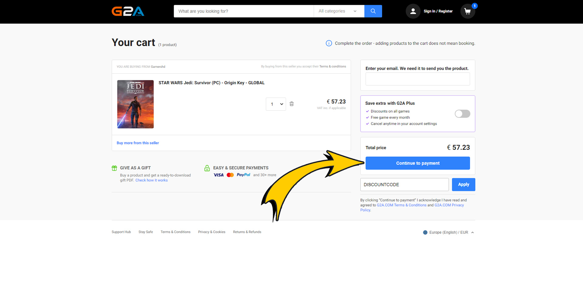Wie man seine G2A Geschenkkarte verwendet